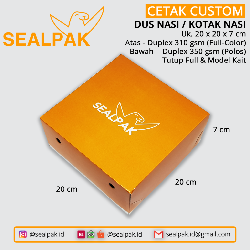 Cetak Dus Nasi Custom | DIWPRINTING x SEALPAK.ID