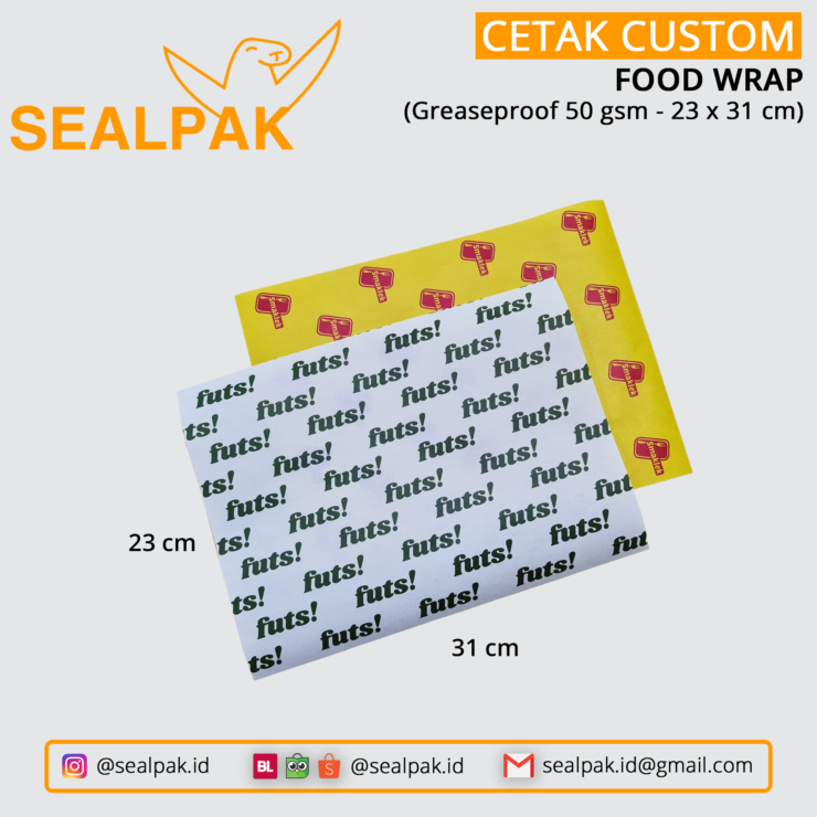 Cetak Food Wrap Custom | DIWPRINTING x SEALPAK.ID