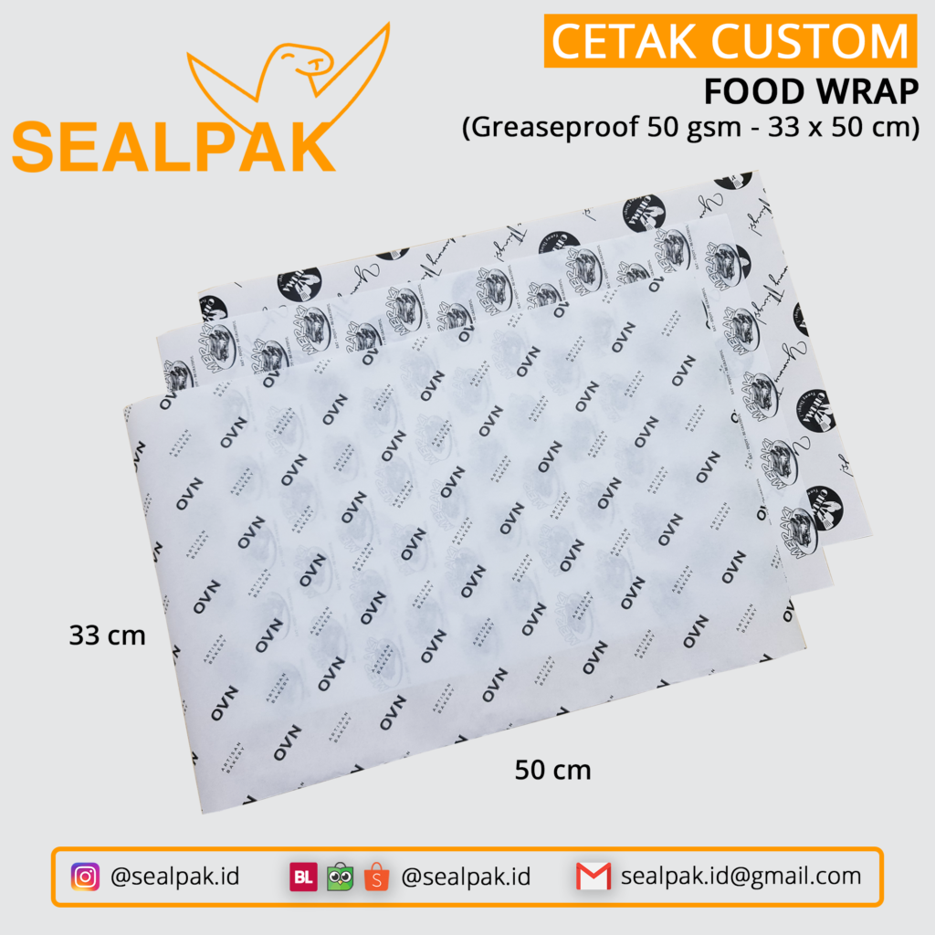 Cetak Food Wrap Custom | DIWPRINTING x SEALPAK.ID