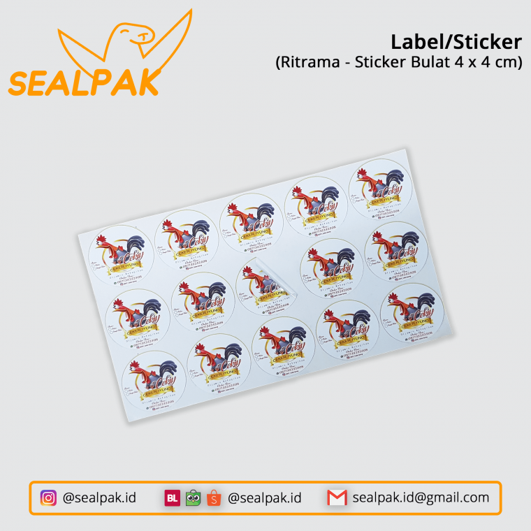 Cetak Label Custom | DIWPRINTING x SEALPAK.ID