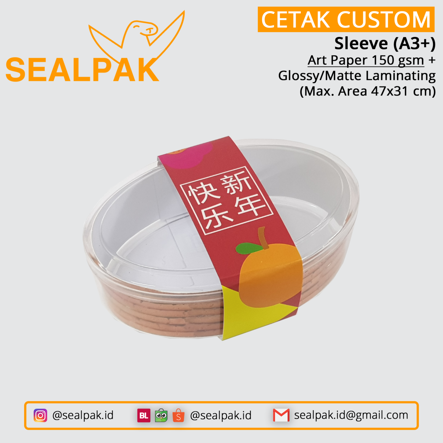 Cetak Sleeve Custom | DIWPRINTING x SEALPAK.ID
